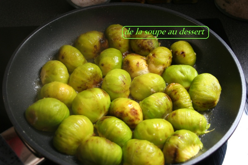 de la soupe au dessert: Tatin à la figue verte du jardin