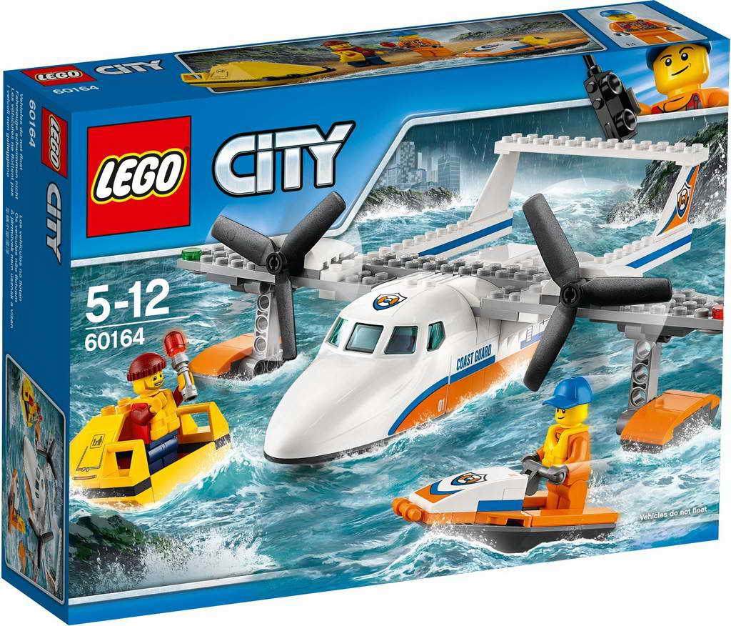 LEGO gosSIP: 290317 LEGO 60164 Sea Rescue Plane box art and picture
