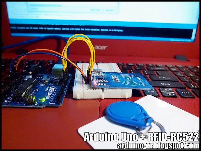 Arduino-er: Arduino Uno + RFID-RC522, MFRC522 library example DumpInfo
