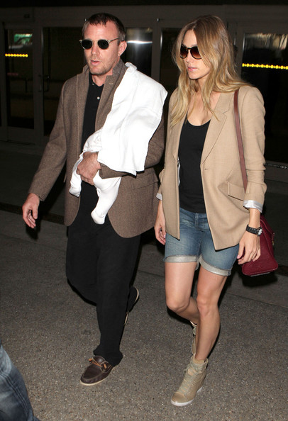 Guy Ritchie And Family Arriving On A Flight At LAX ~ HOLLYWOOD ...