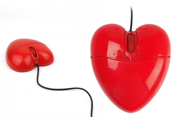 Mouse Heart-Shaped:Cool Stuff Gadgetz