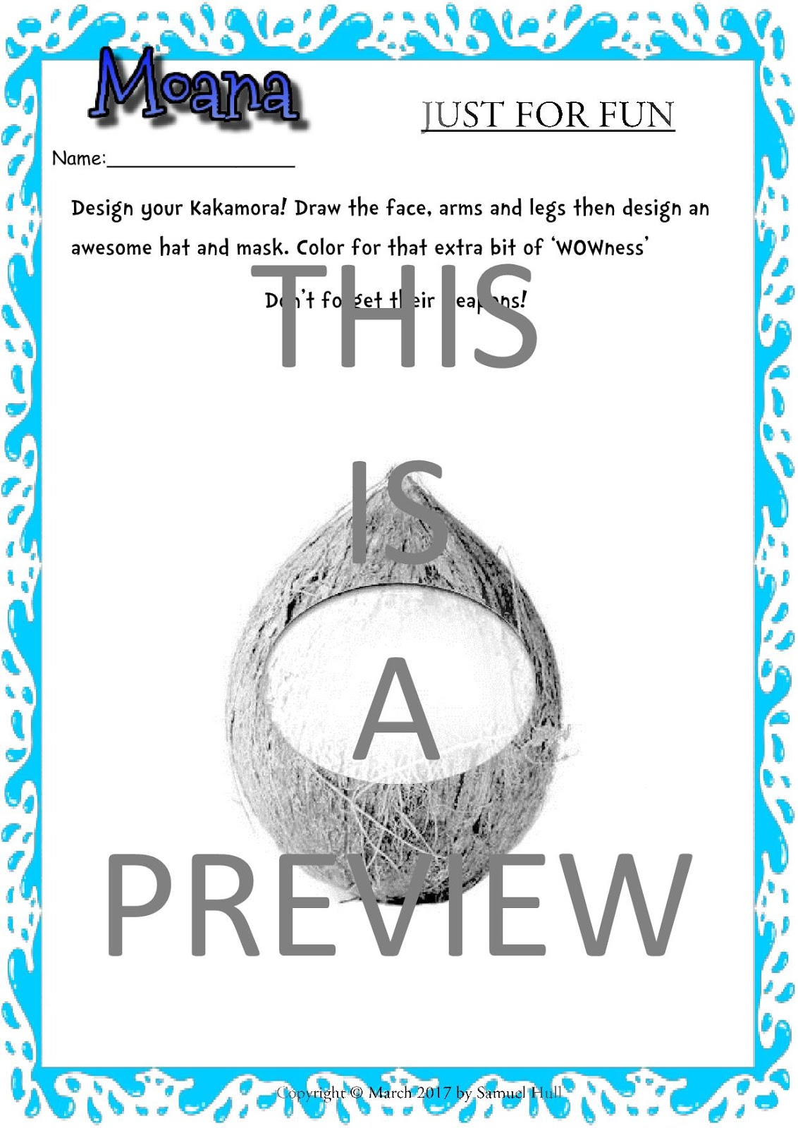 Disney's Moana (2016) - Movie Questions + Activities - Answer Key ...