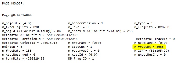 Microsoft Business Intelligence: Sql server Page architecture