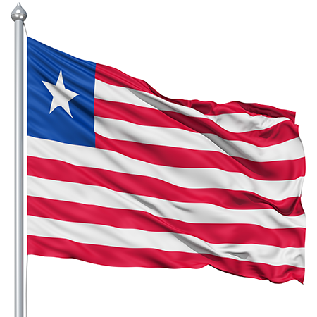 The Liberian national Flag
