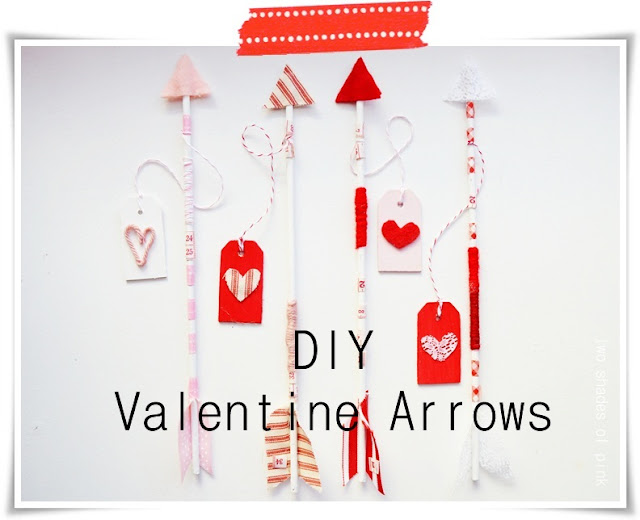 Two Shades of Pink: DIY Arrow Valentines