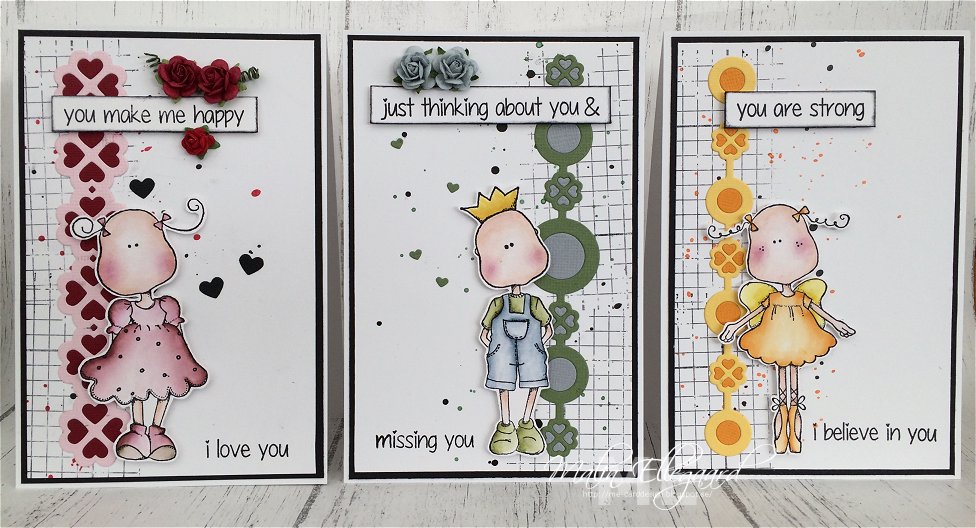 M.E Card Design: Three cute cards