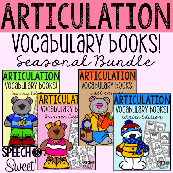 Halloween Articulation Vocabulary Books! {Freebie!} - Speech is Sweet