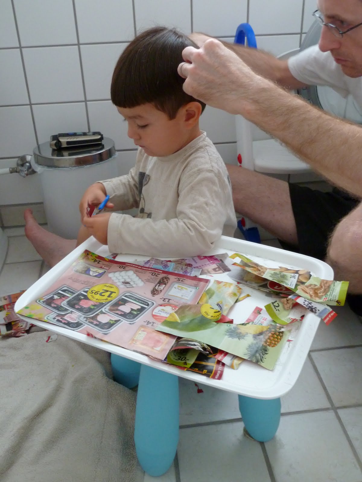 Family FECS: Montessori Activity: Cutting Magazine Pictures with ...