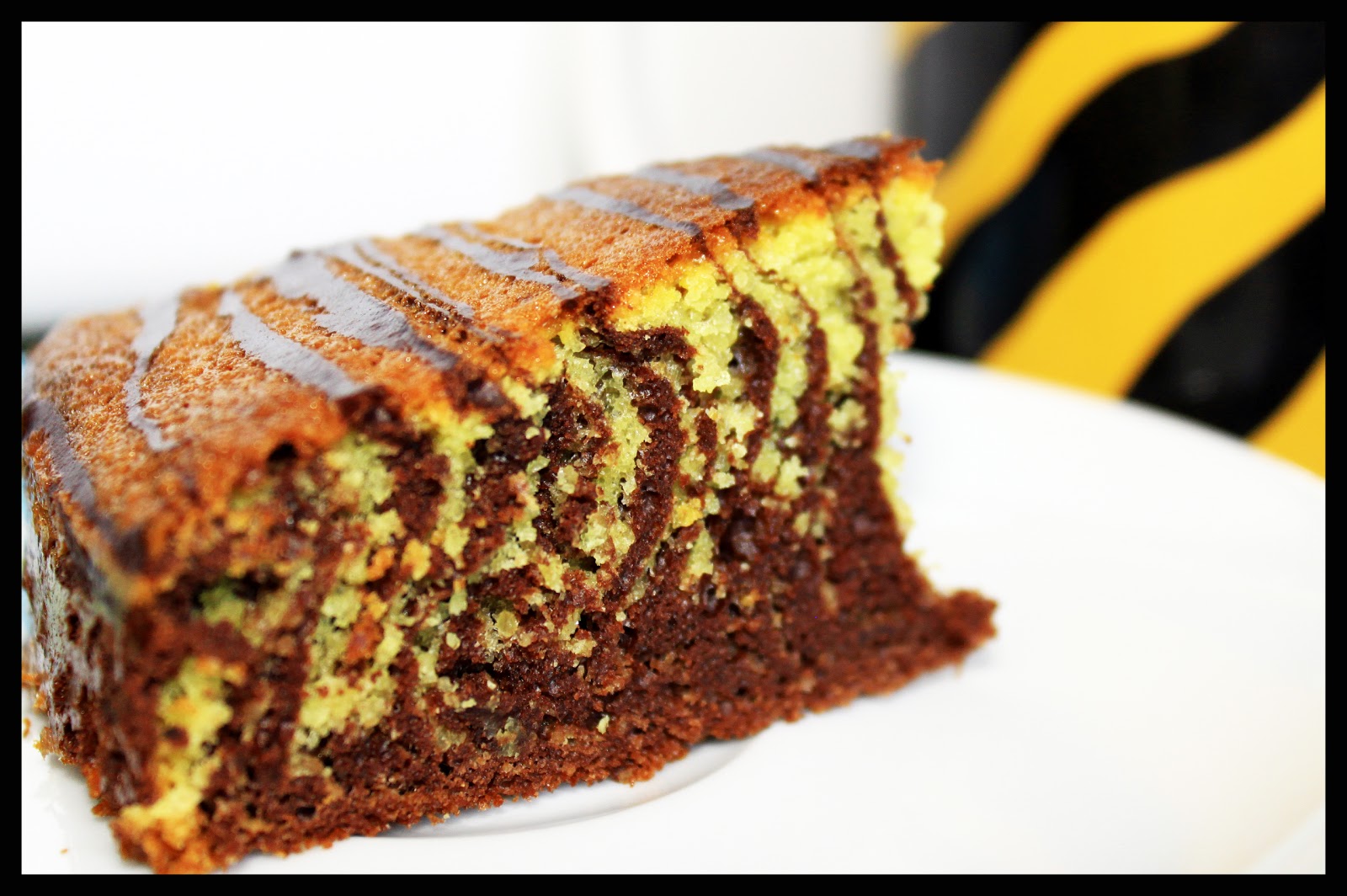 Chloé Délice: Gâteau zébré chocolat-amande