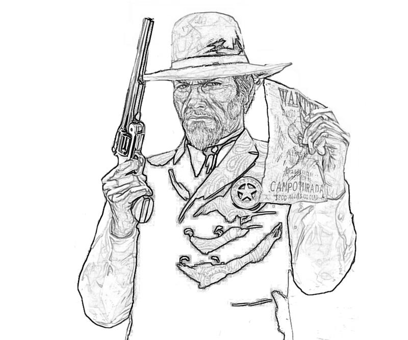 Red Dead Redemption Coloring Pages Coloring Pages