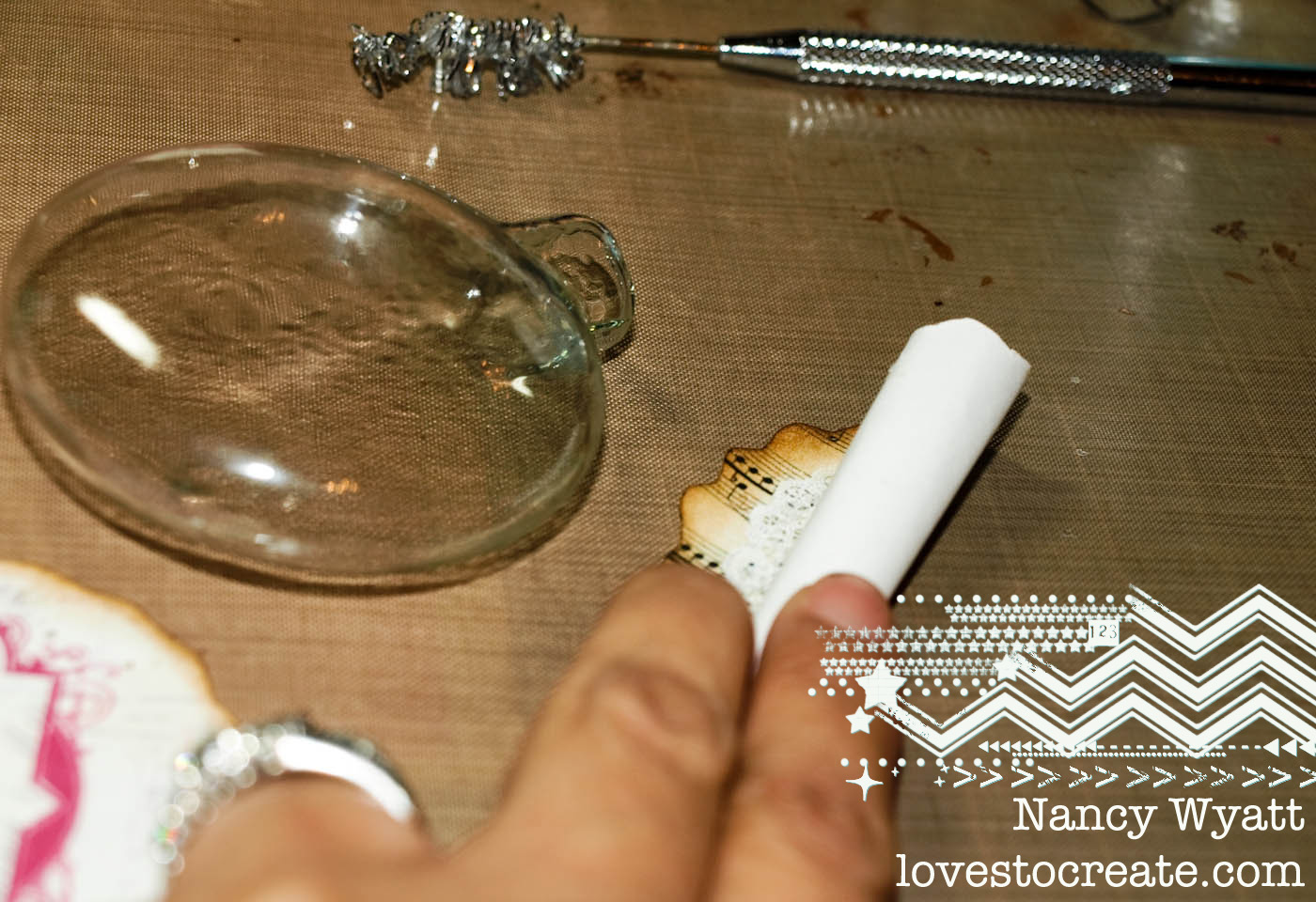 Loves To Create: Play It Again Sam -Hybrid Ornament Take Two