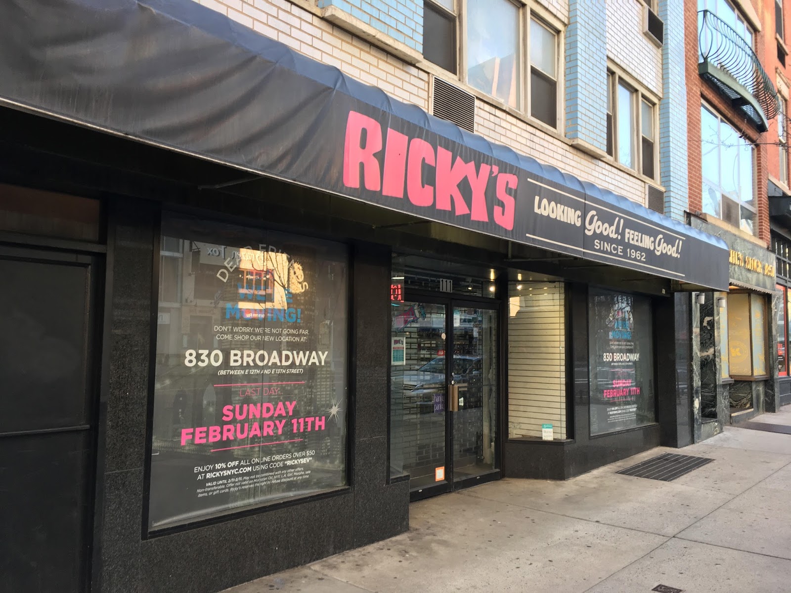 EV Grieve: Last days for Ricky's on 3rd Avenue