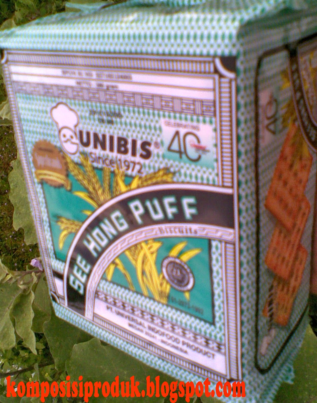 Unibis See Hong Puff 280 Gram - Komposisi Produk