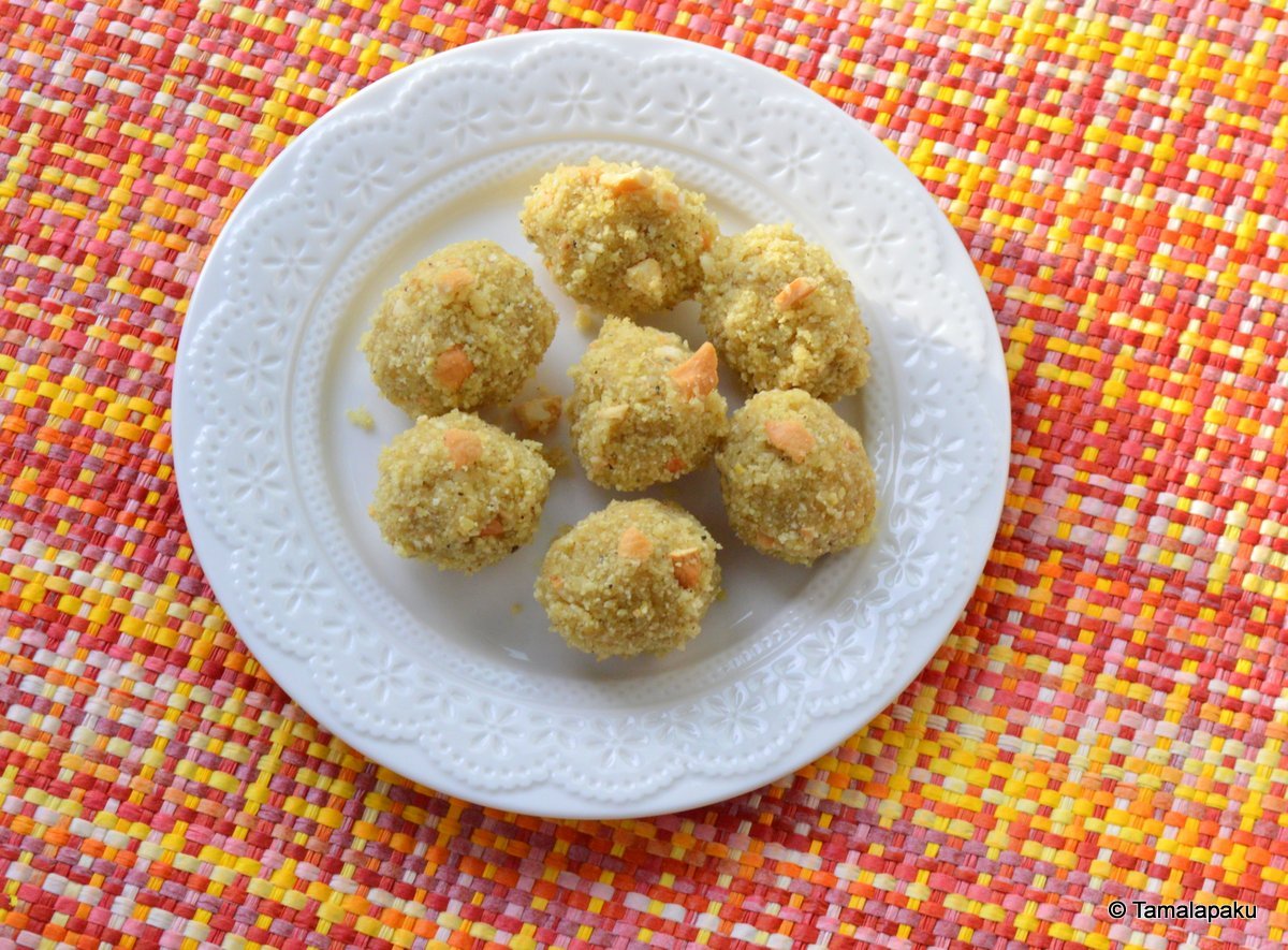 Roasted Poha Laddu ~ Tamalapaku