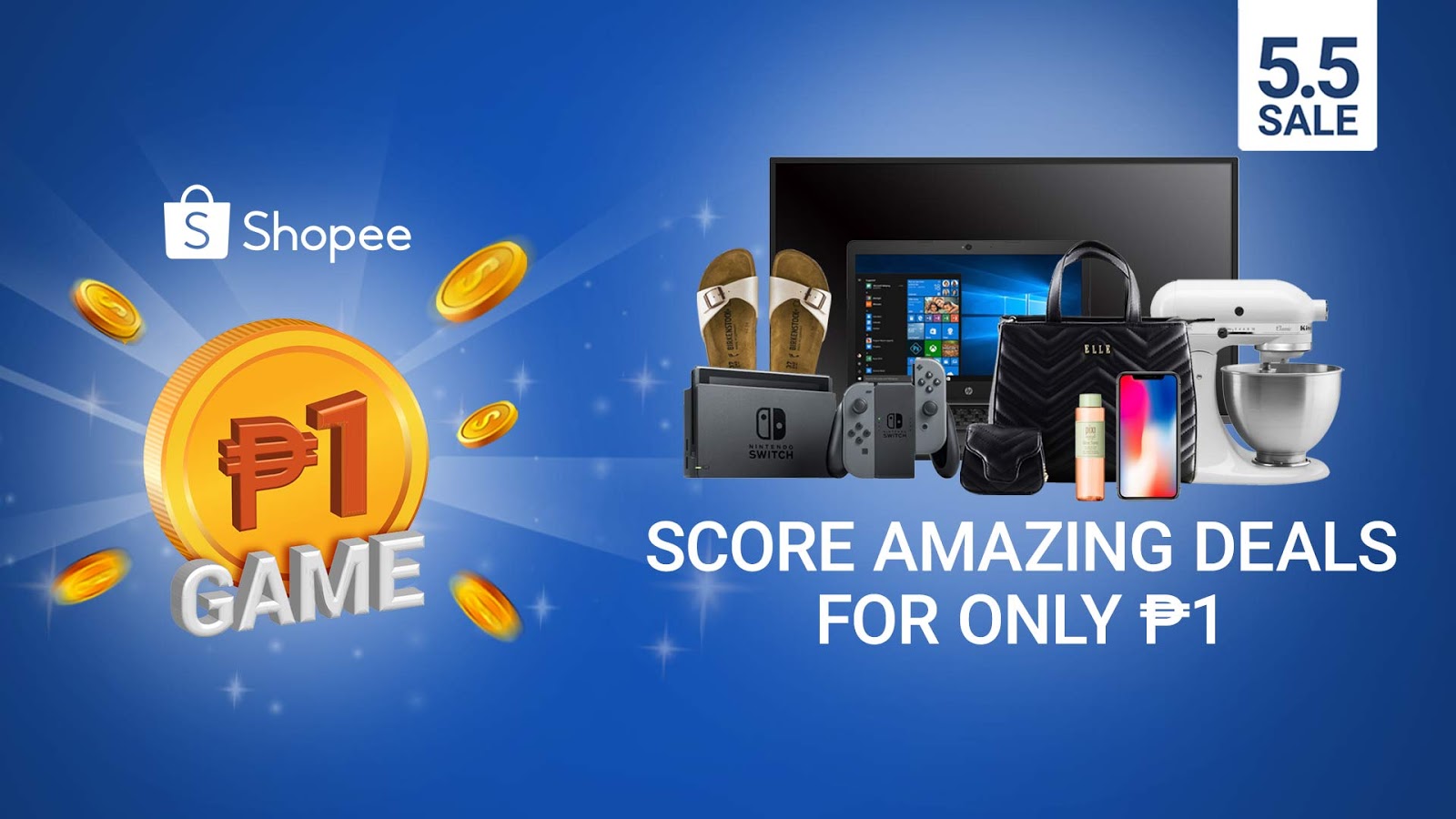 SHOPEE 5.5 DOUBLE DOUBLE SALE FEATURES UP TO 90% OFF FROM LEADING ...