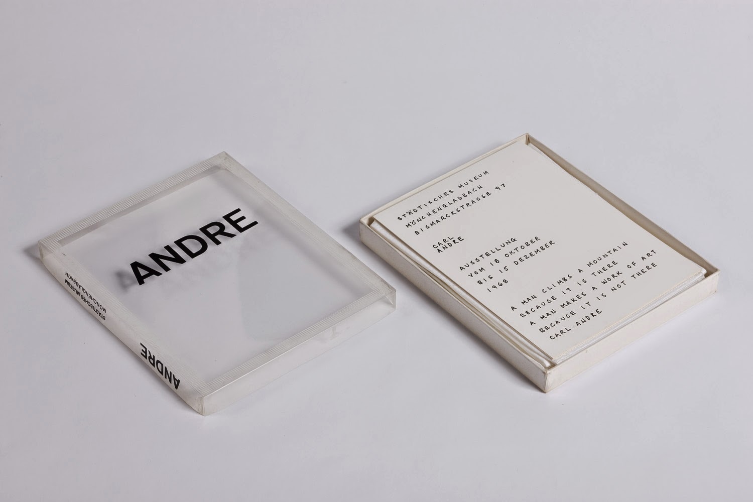Artists' Books and Multiples: Carl Andre