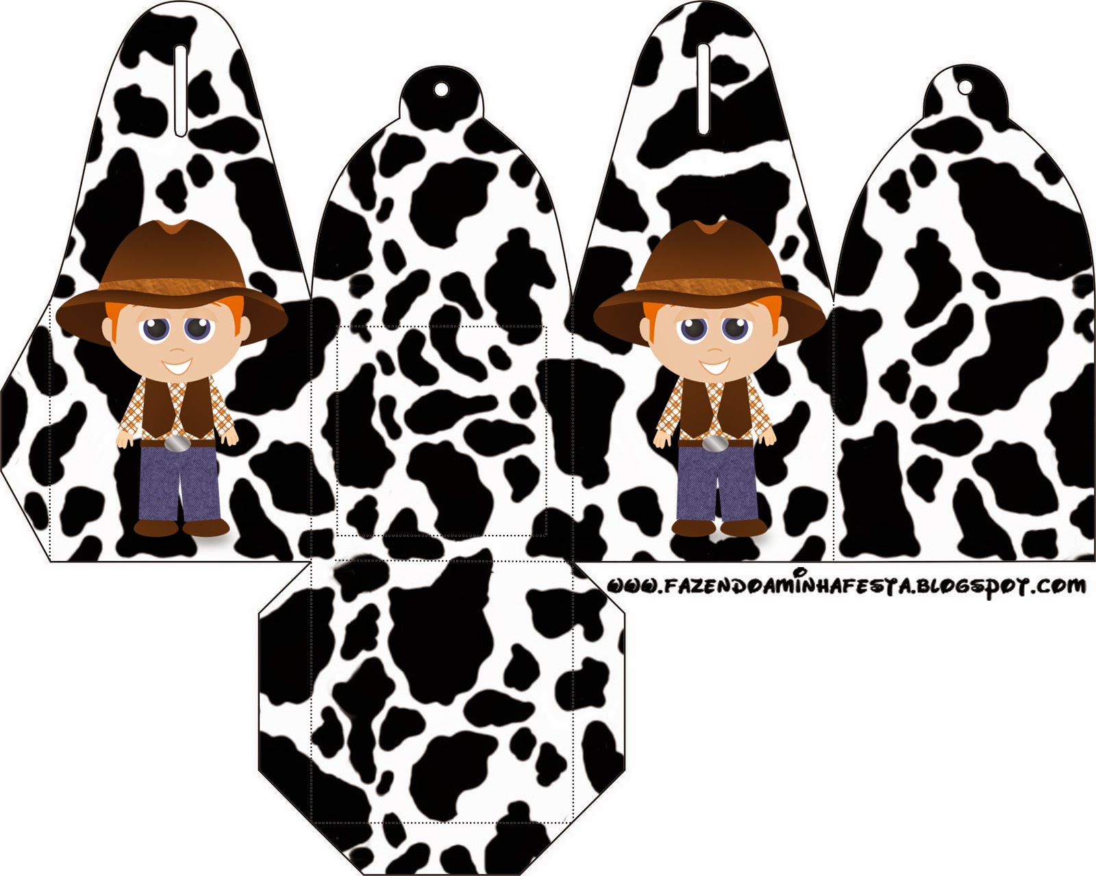 Cowboy or Western Party: Free Printable Boxes. - Oh My Fiesta! in english