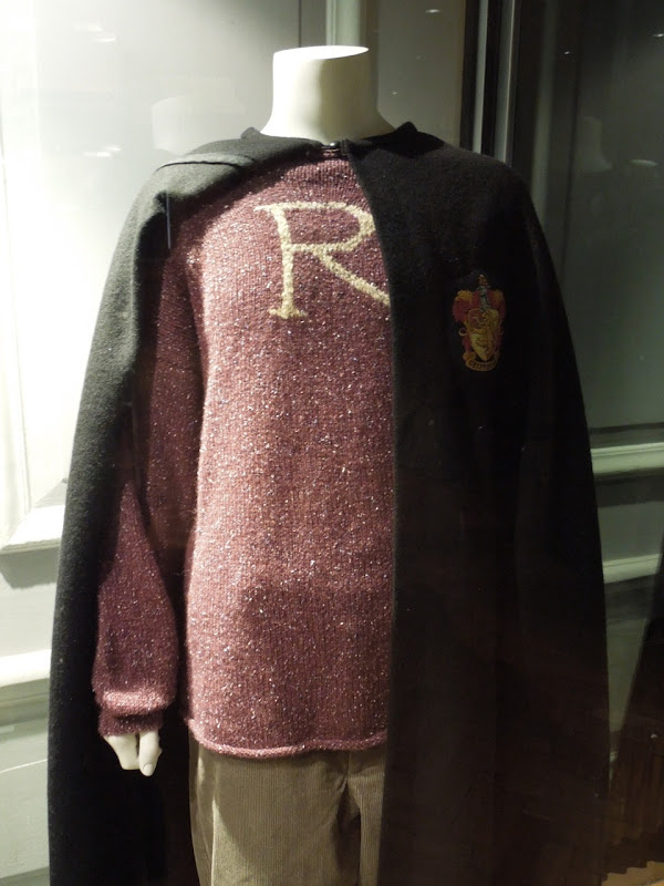Harry Potter and Ron Weasley movie costumes on display... | Hollywood ...