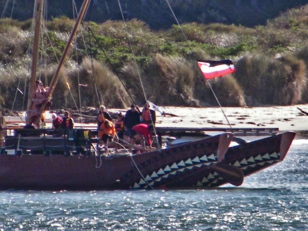 Huriawa Peninsula, Karitane. The Waka Haunui. Celestial Bodies seen ...