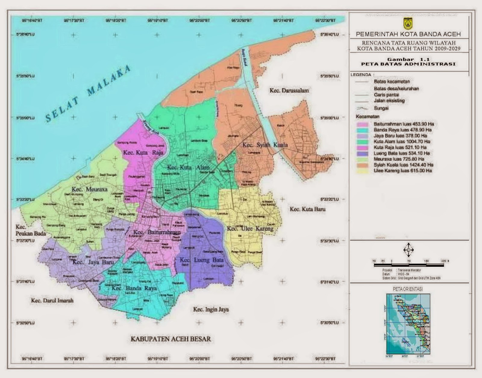 Perkembangan Kota Banda Aceh Struktur dan Pola Tata Ruang - architect ...