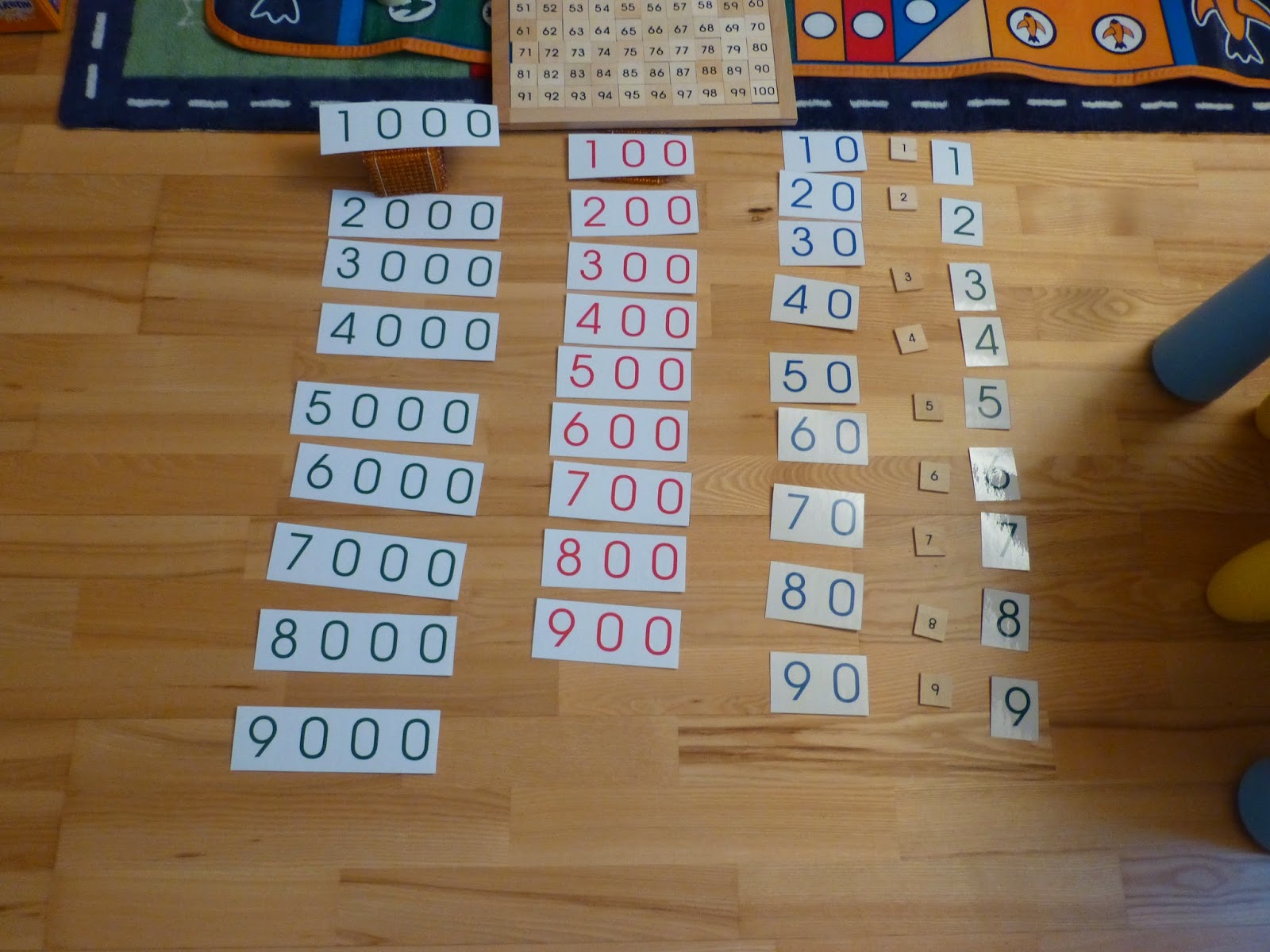 Family FECS: Montessori Activity: The 45 Layout – Beads & Large Numbers ...