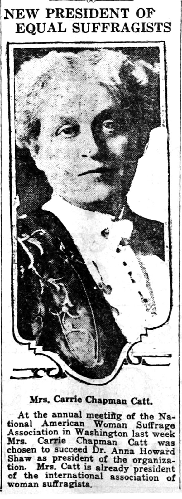 The Portrait Gallery: Carrie Chapman Catt