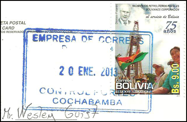 Collecting postcards from all around the world: Bolivia
