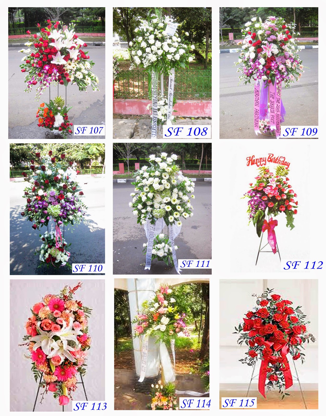 TOKO BUNGA CIKINIFLORIST - JAKARTA: Rangkaian Bunga Standing Siap Kirim ...