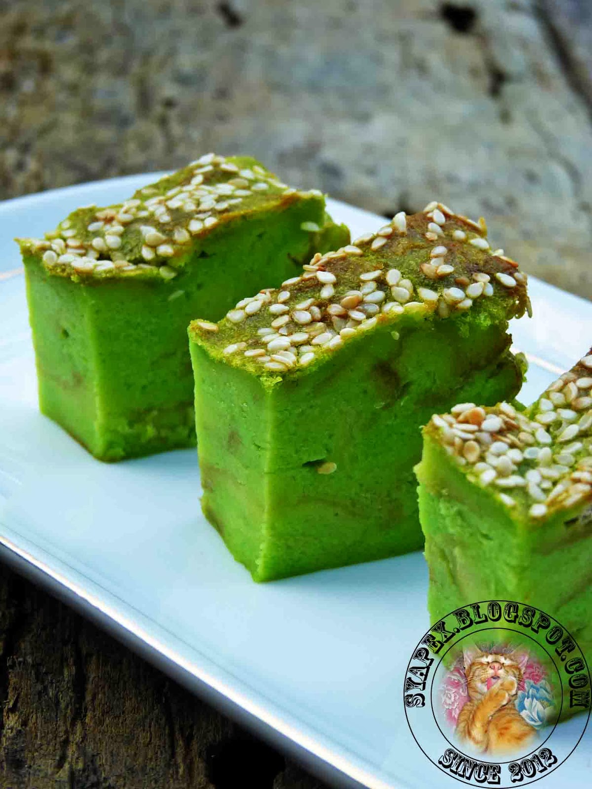 syapex kitchen: Bingka Roti Pandan Bakar