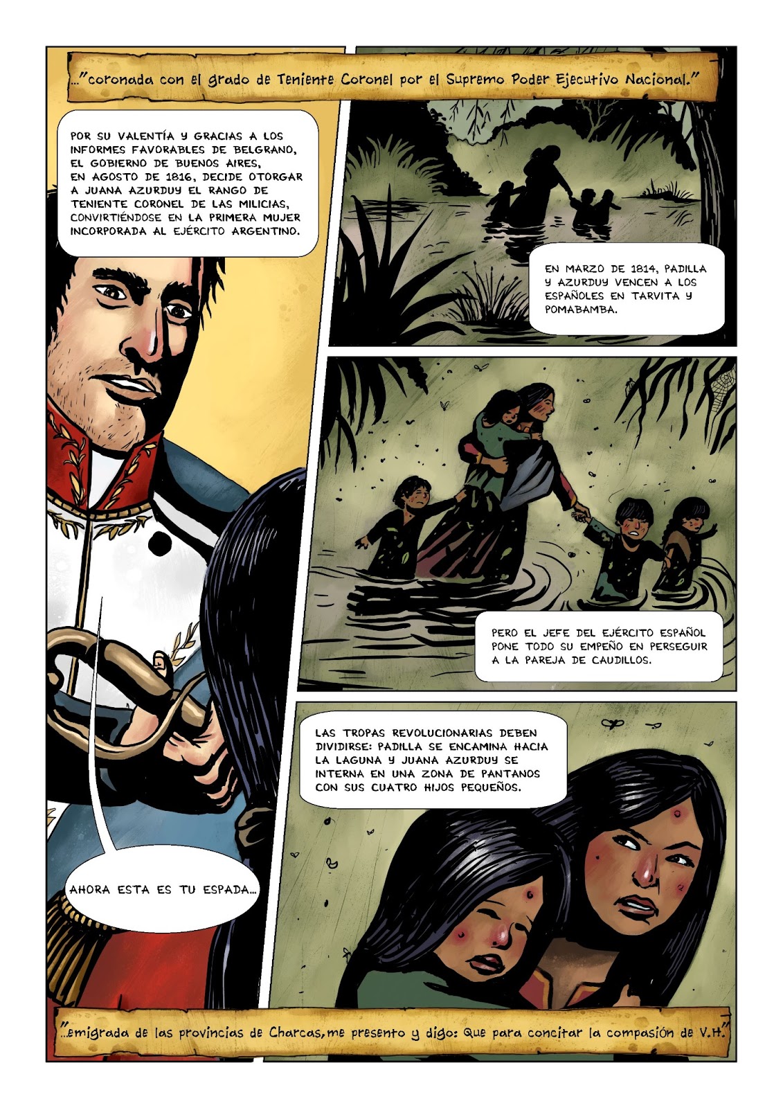 Juana Azurduy - Hija de la Pachamama: Historieta Juana Azurduy