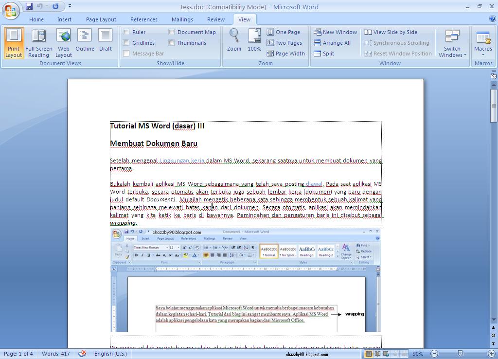 Wahyono: Display Halaman MS Word