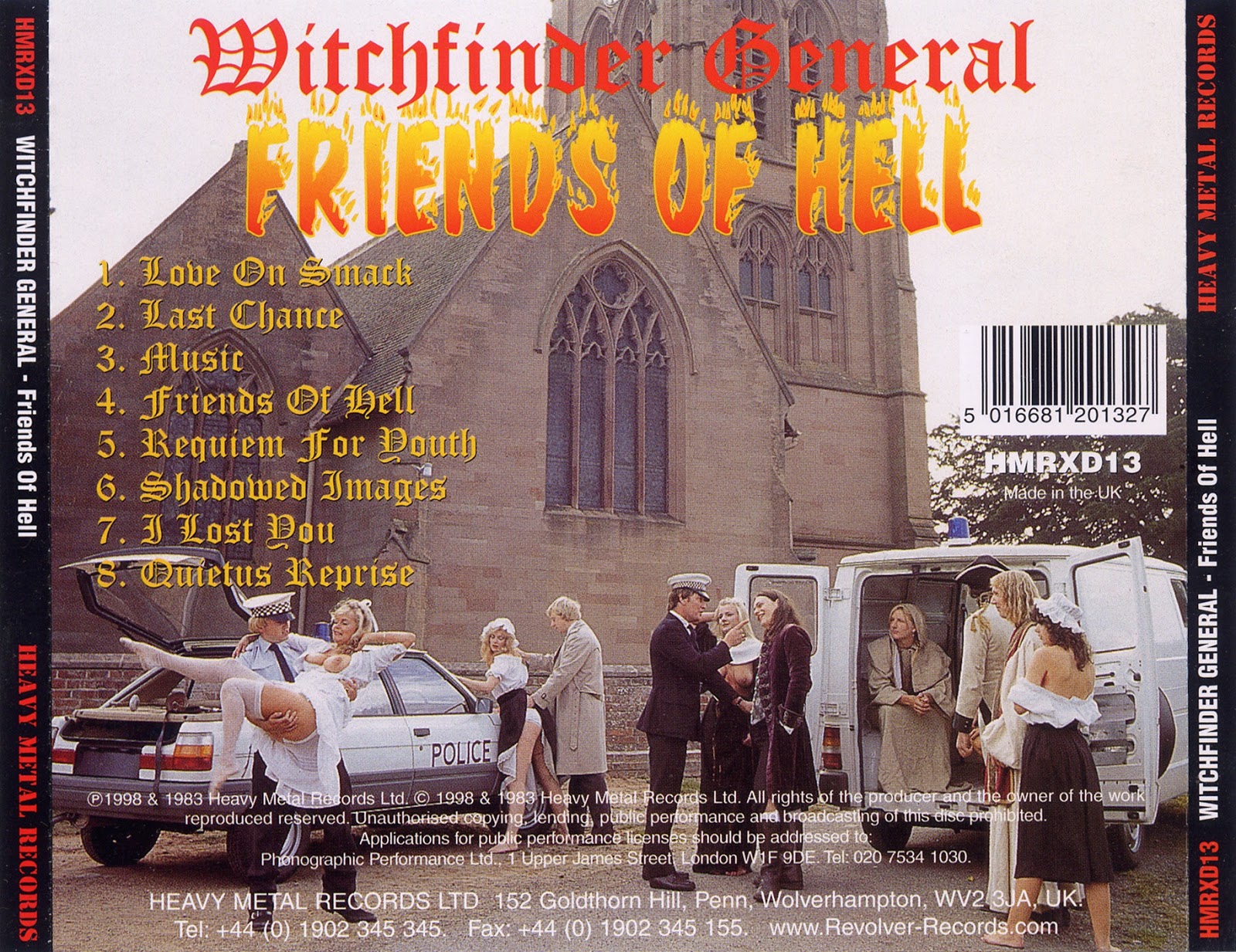 1983 Friends Of Hell - Witchfinder General - Rockronología