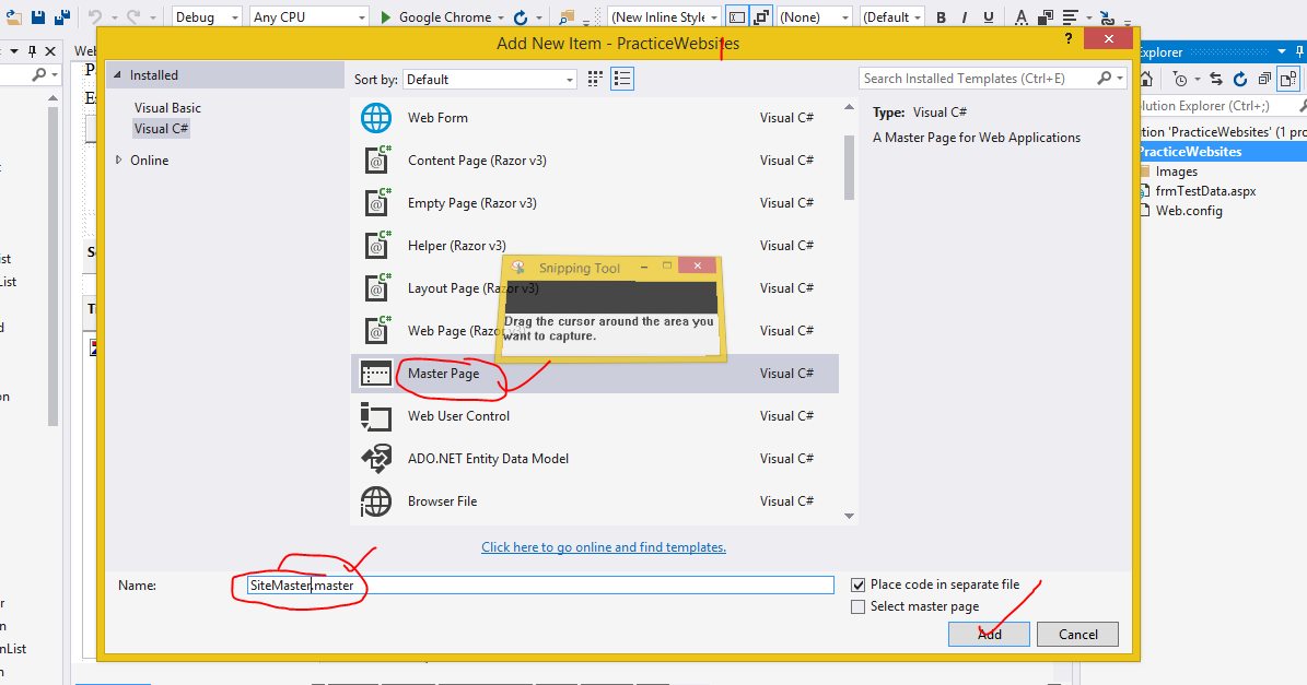 Programming Expert: How to add Master Page in ASP.Net?