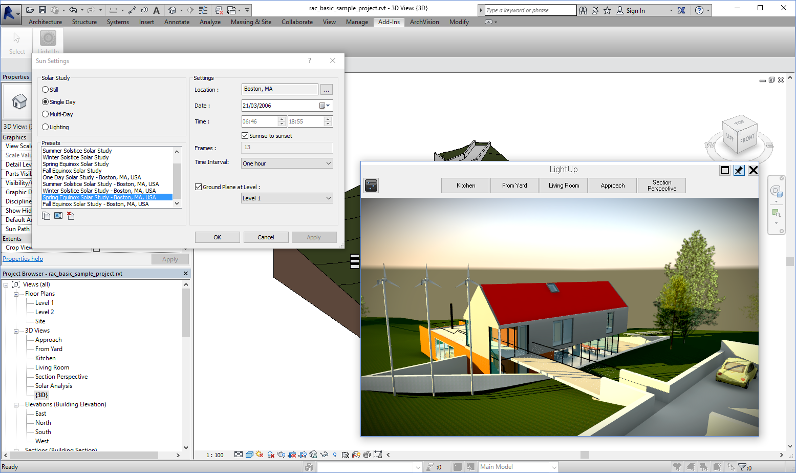 Revit Add-Ons: LightUp – Real-Time Rendering in Revit