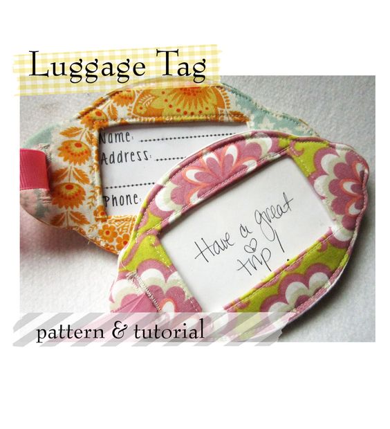QUILTING WITH AREA 3: Luggage Tag Tutorial by Soubelles