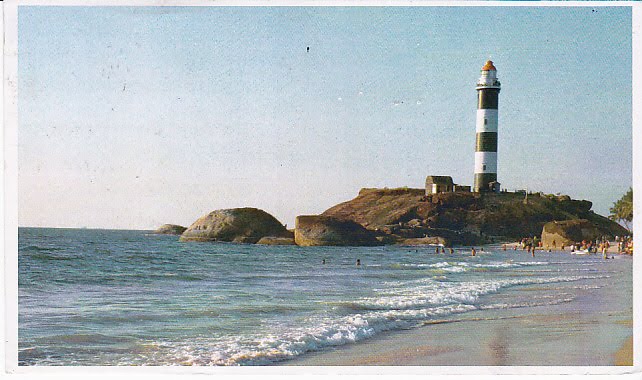 Lighthouses on Post Cards: Kaup Lighthouse, Manipal, India.
