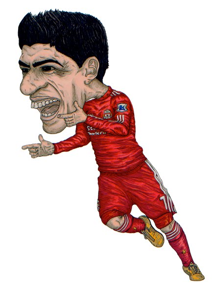 ANIMATIONS WALLPAPER NEW: New Cartoon - Luis Suarez (Uruguay Soccer Player)