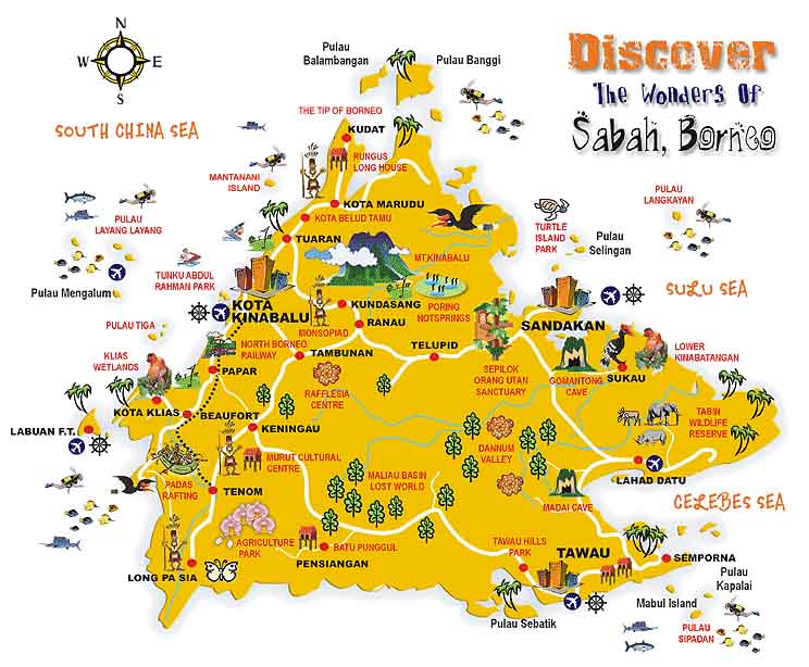Sabah Land "Below The Wind": SABAH INTERESTING FACTS