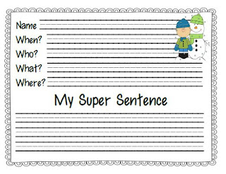 FREE Winter Writing Paper for Primary Grades - Second Grade Teaching Blog