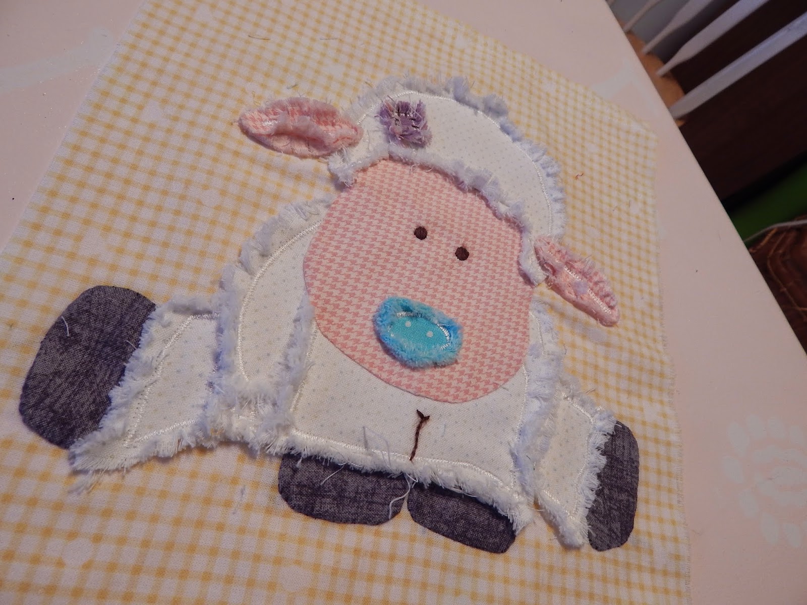 She's just a girl who creates...: Little Lamb Quilt Block