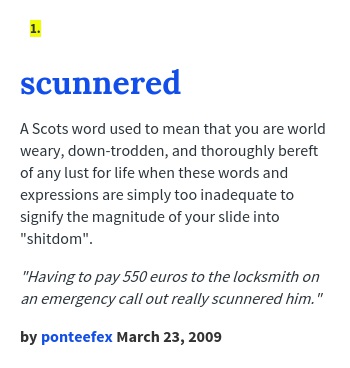 It's Not Always Raining: When Scots Words Suit