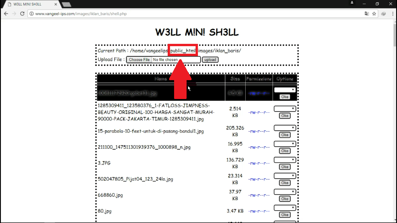 Cara Deface Upload Shell + Tebas Index, LENGKAP