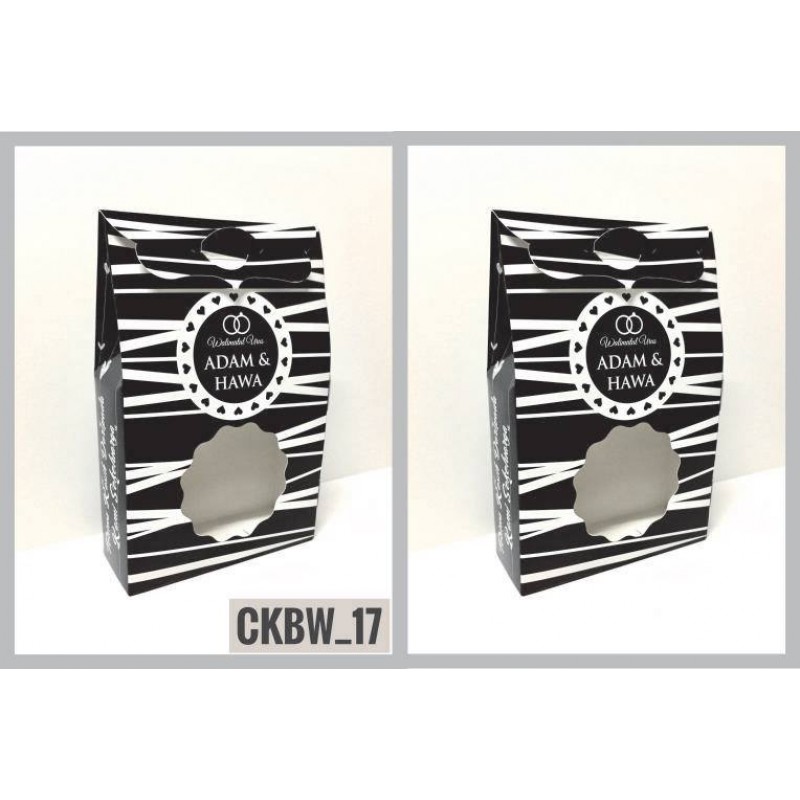 Wedding Stuff Malaysia: Cookies Box (Cetakan Hitam Putih)