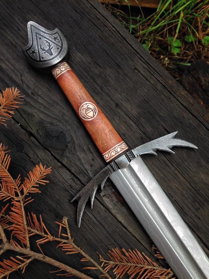 Savage Steel: Custom Battle Ready Elven Sword: Fate Weaver