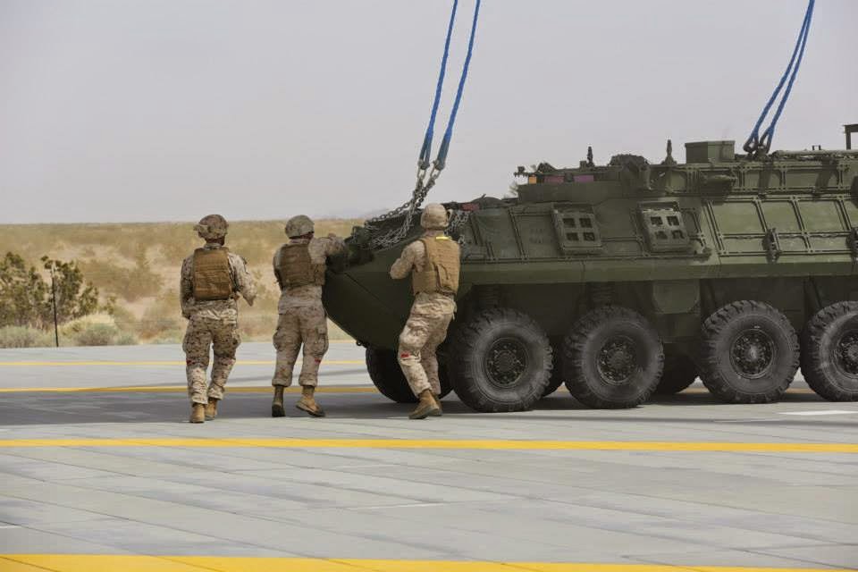 SNAFU!: LAV-A2/C2 sling loaded by a CH-53E courtesy of Combat Logistics ...