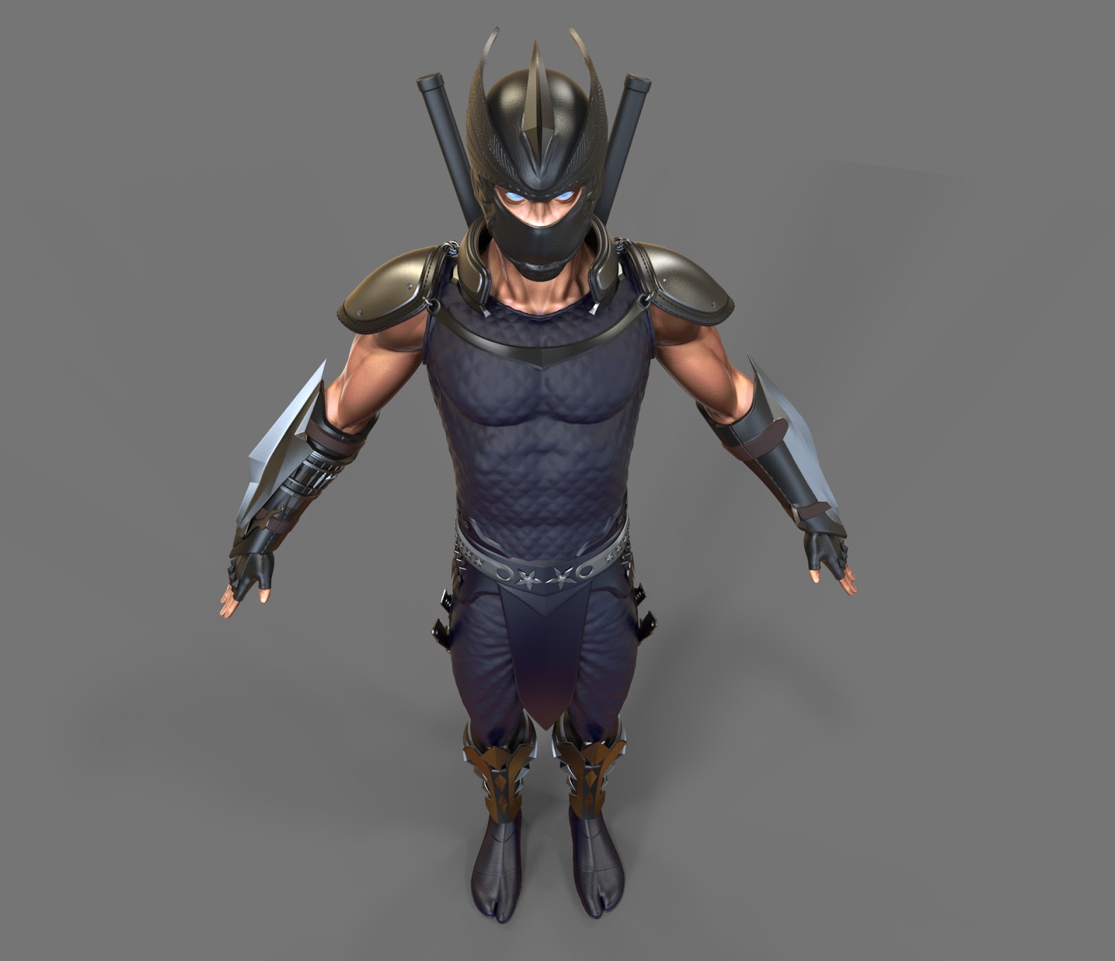 STEVE GONOPOLSKY : PORTFOLIO: Ninja High Poly Renders