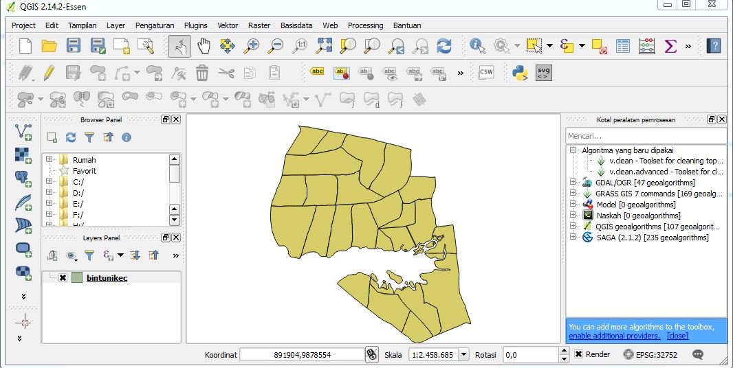 Mengatur Tampilan Layout Peta Menggunakan QGIS 1 -QGIS ~ Oddsay