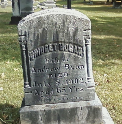 Ellie's Ancestors: Tombstone Tuesday/Bridget Hogan Ryan