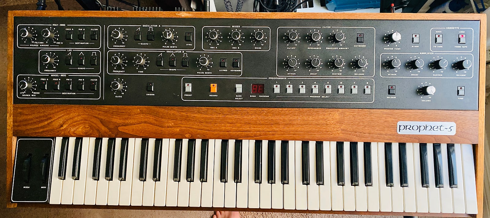 MATRIXSYNTH: Sequential Circuits Prophet 5 Rev3.2 Analog Synthesizer SN ...