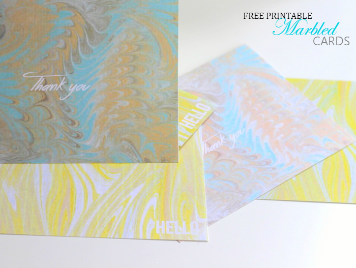 homework: INKLING: Free Printable Marbled Greeting Cards